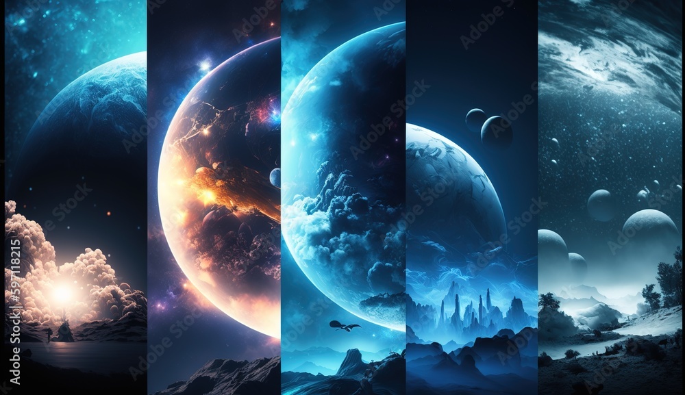 Space background with nebula and stars. environment, projection ...