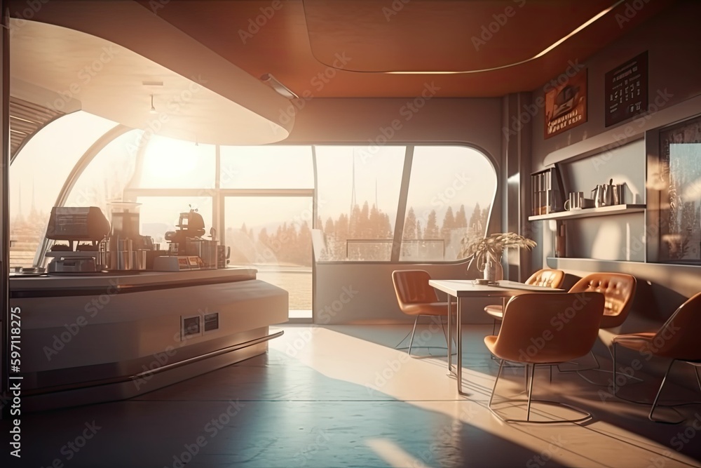 Futuristic Coffee Shop Design: Exploring New Horizons with Generative ...