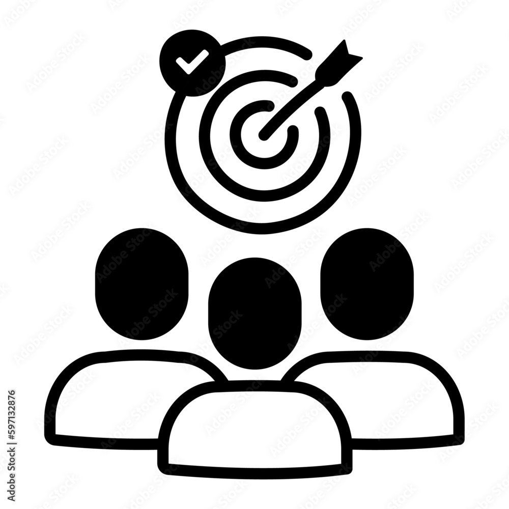 Vetor de Target audience, Buyer persona, Customer segmentation, Target ...