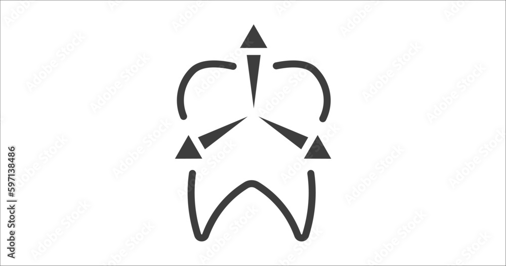 intraoral icon. Filled intraoral icon from dental health collection ...