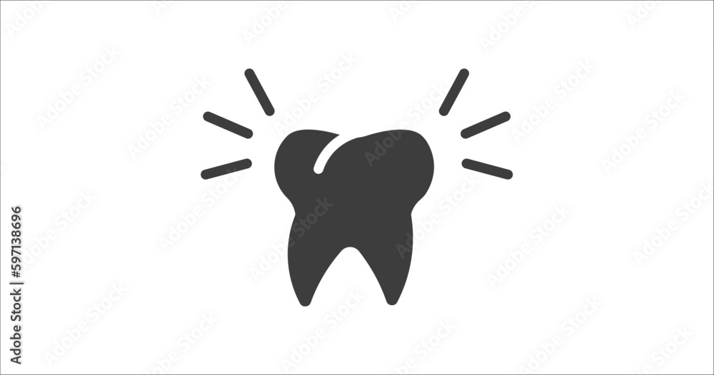 clean tooth icon. Filled clean tooth icon from dental health collection ...