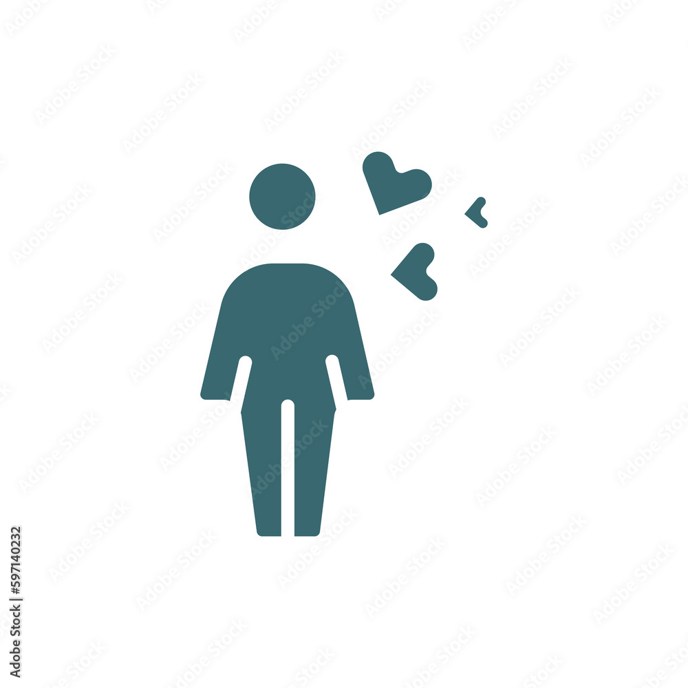 emotional human icon. Filled emotional human icon from feeling and ...