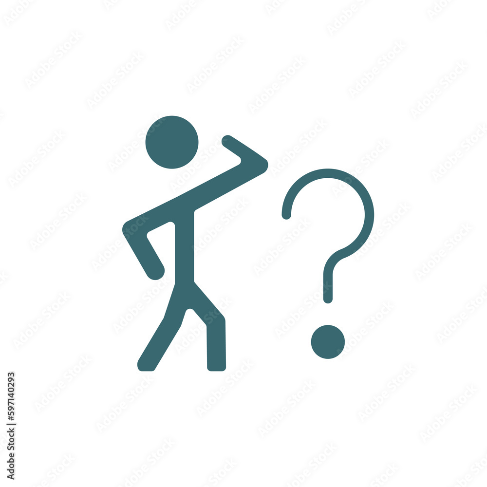 curious human icon. Filled curious human icon from feeling and reaction ...