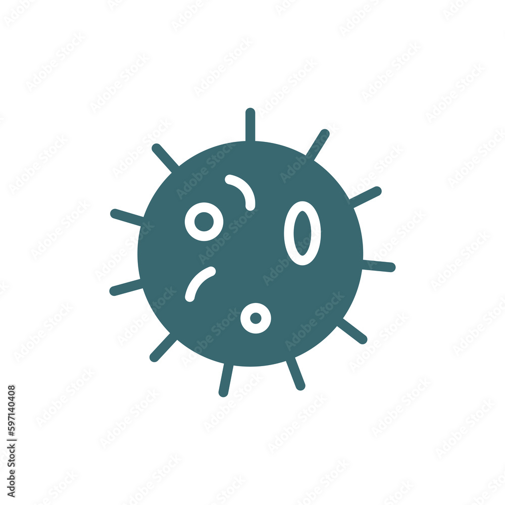 Vecteur Stock microbe icon. Filled microbe icon from medical collection ...