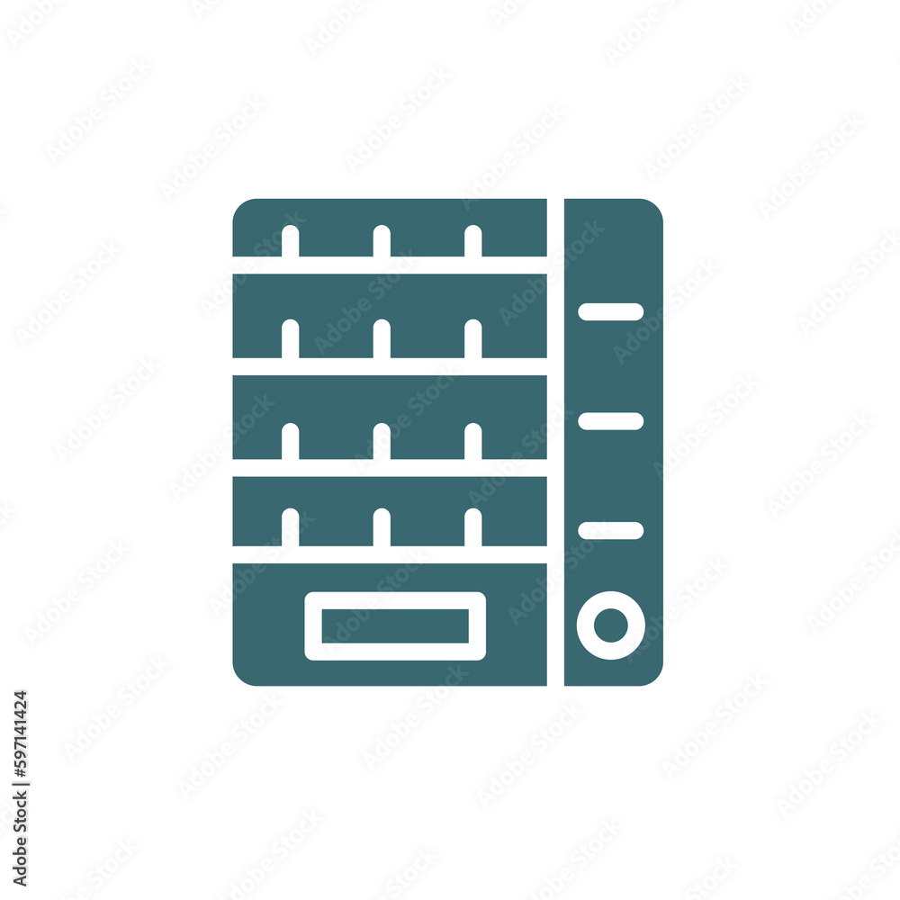 vending machine icon. Filled vending machine icon from hotel and ...