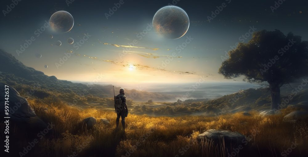 Hyperion-inspired Desktop Wallpaper with Cinematic Lighting and Unreal ...