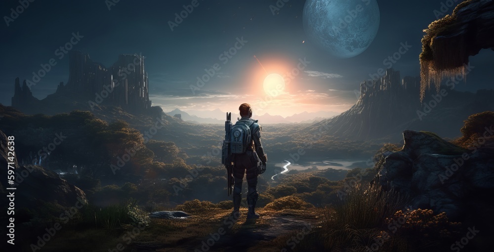 Hyperion-inspired Desktop Wallpaper with Cinematic Lighting and Unreal ...