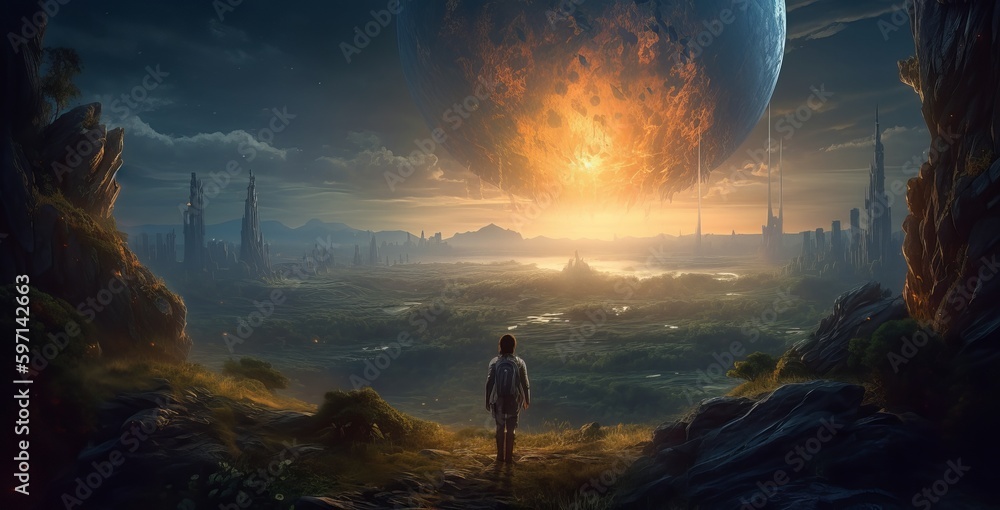 Hyperion-inspired Desktop Wallpaper with Cinematic Lighting and Unreal ...