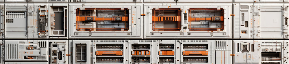 Scifi cyber space age material multifunctional background wall .Sci-fi ...