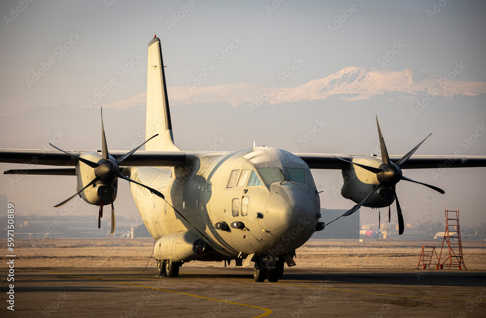 Sofia, Bulgaria - 16 February, 2023: The Alenia C-27J Spartan military ...