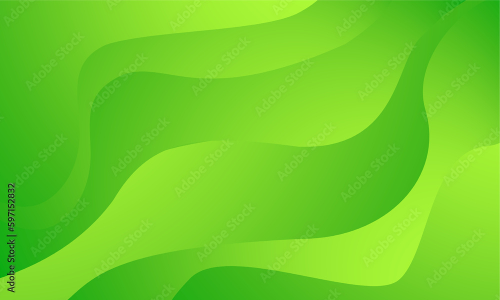 Green fabric waves streaks gradient background abstract shapes vector ...