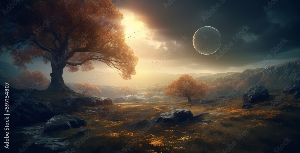 alien planet earth, Hyperion-inspired Desktop Wallpaper with Cinematic ...