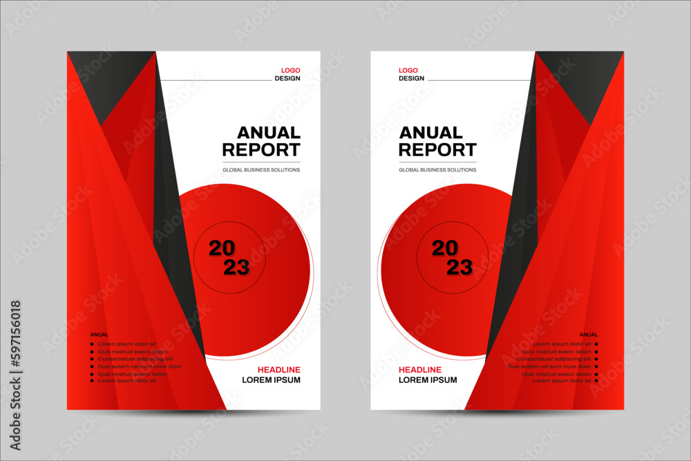 Brochure template flyer background for business design. Minimal ...