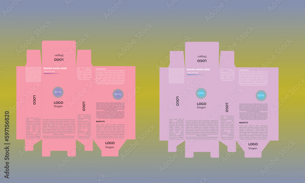 Vector Branding package design. chocolate package box design template ...