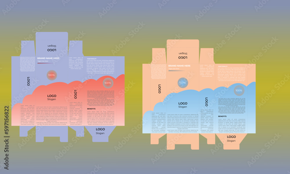 Vector Branding package design. chocolate package box design template ...