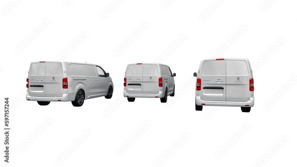 Paris, France. February 1, 2023. Peugeot Bipper. Three cars on a ...