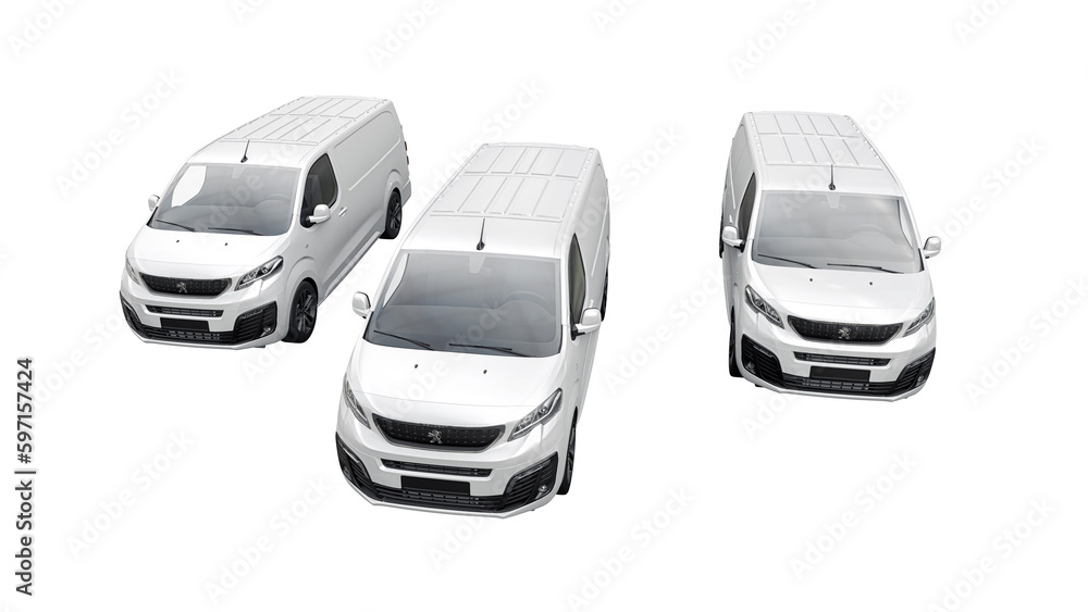 Paris, France. February 1, 2023. Peugeot Bipper. Three cars on a ...