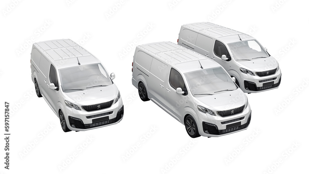 Paris, France. February 1, 2023. Peugeot Bipper. Three cars on a ...