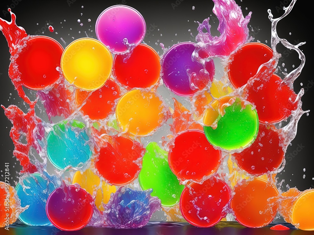 Fruit jelly marmalade. Created by a stable diffusion neural network. Stock Illustration | Adobe ...