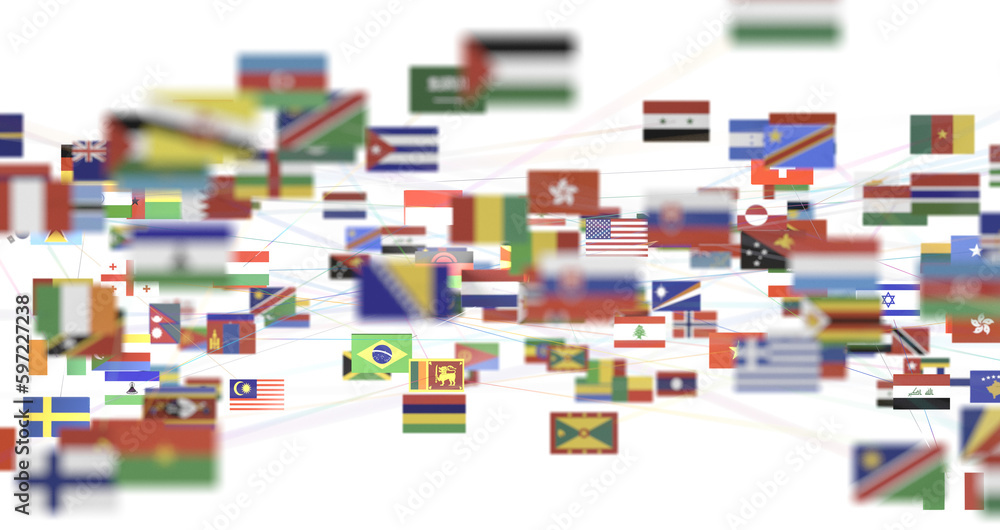 Globe International World Flags - PNG transparent Stock Illustration ...
