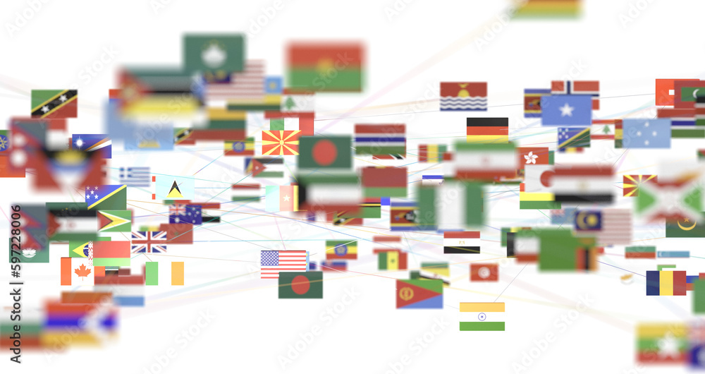 Globe International World Flags - PNG transparent Stock Illustration ...