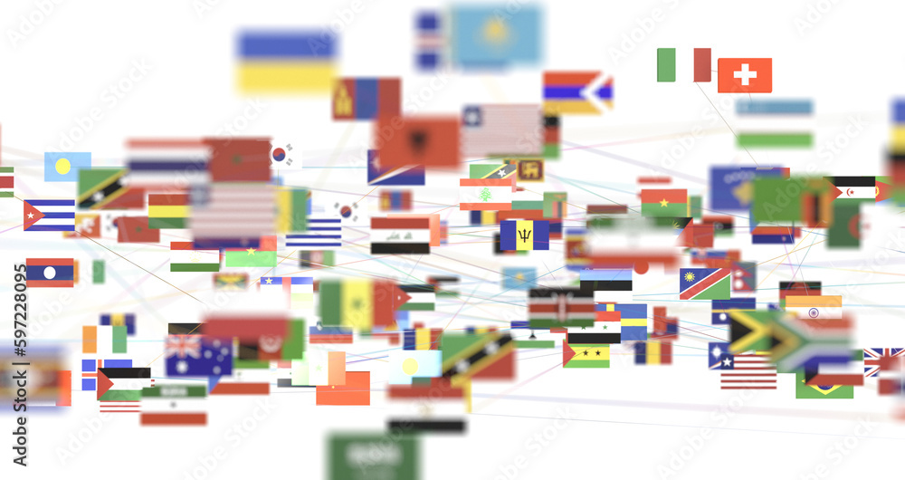 world national flags - PNG transparent Stock Illustration | Adobe Stock