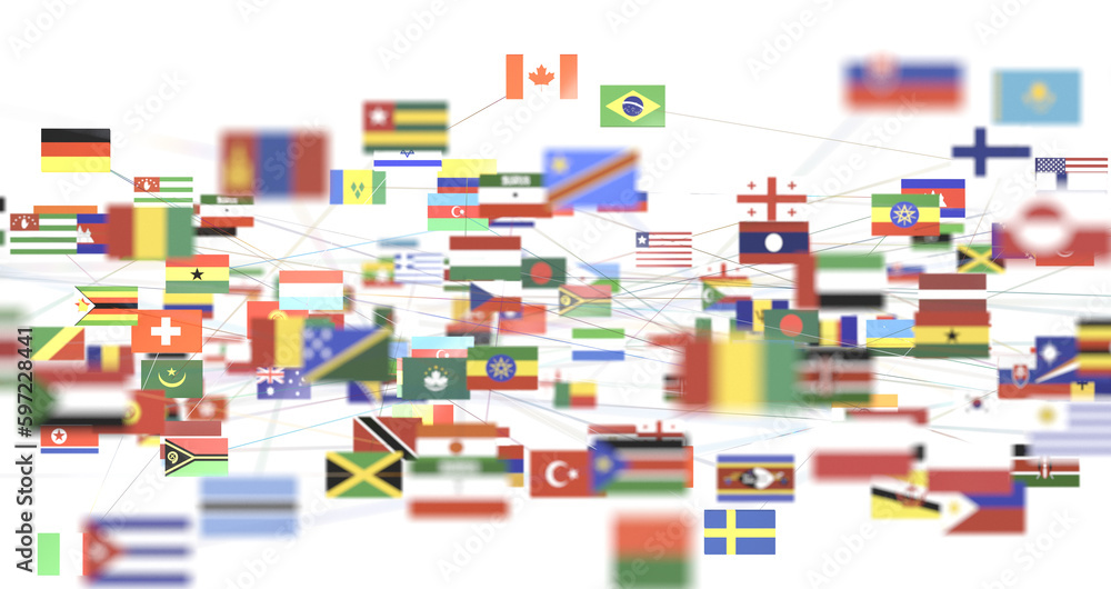 world national flags - PNG transparent Stock Illustration | Adobe Stock