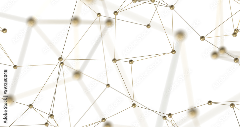 The structure of the network connection of points and lines. Data ...