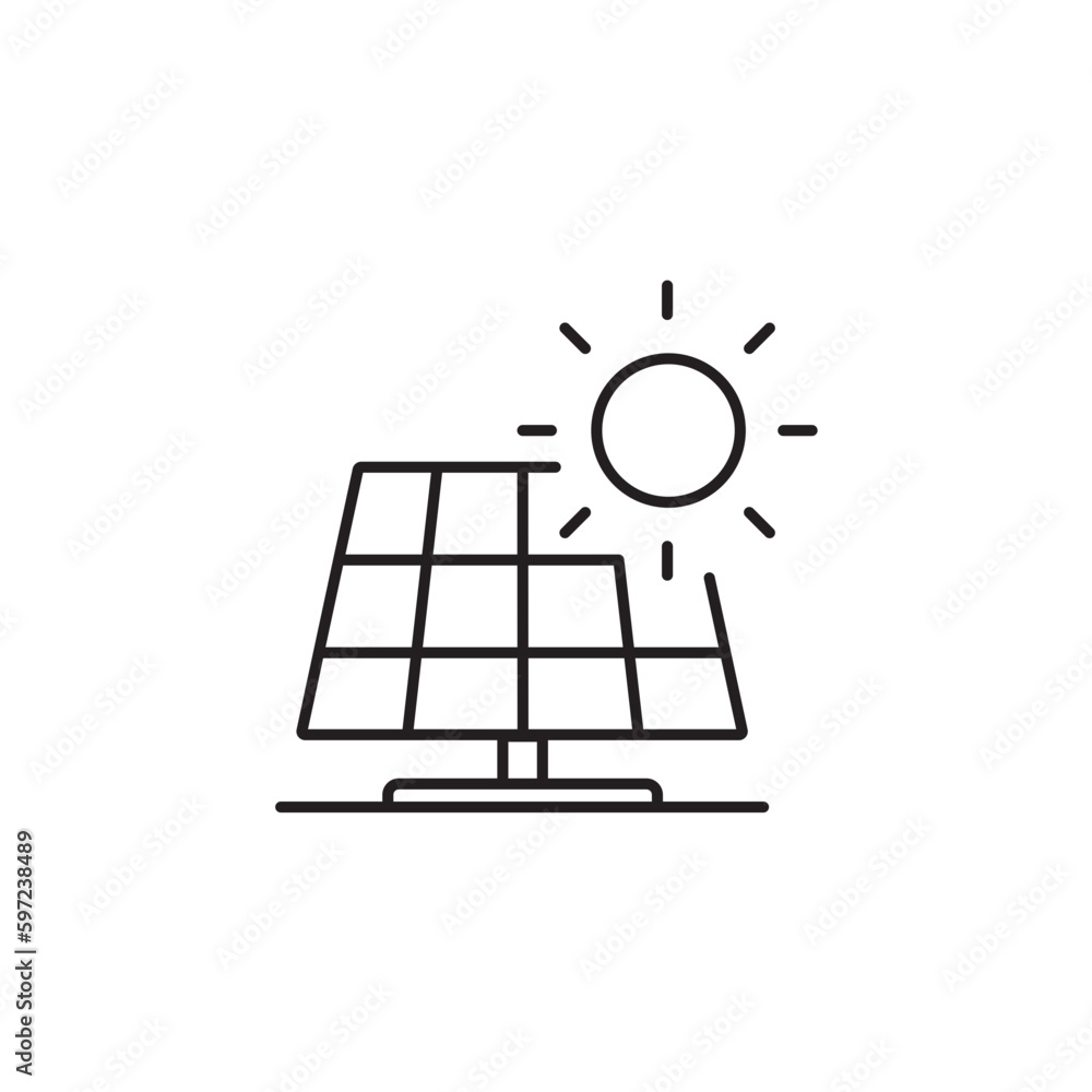 Solar panels power generation equipment, energy, ecology, landscape for ...