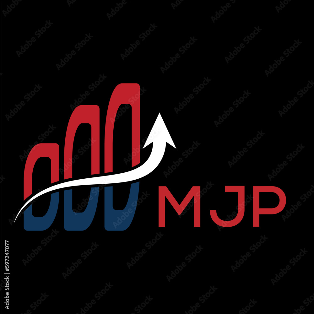 MJP letter logo.MJP Red and Blue Shield Emblem Logo Template.MJP ...