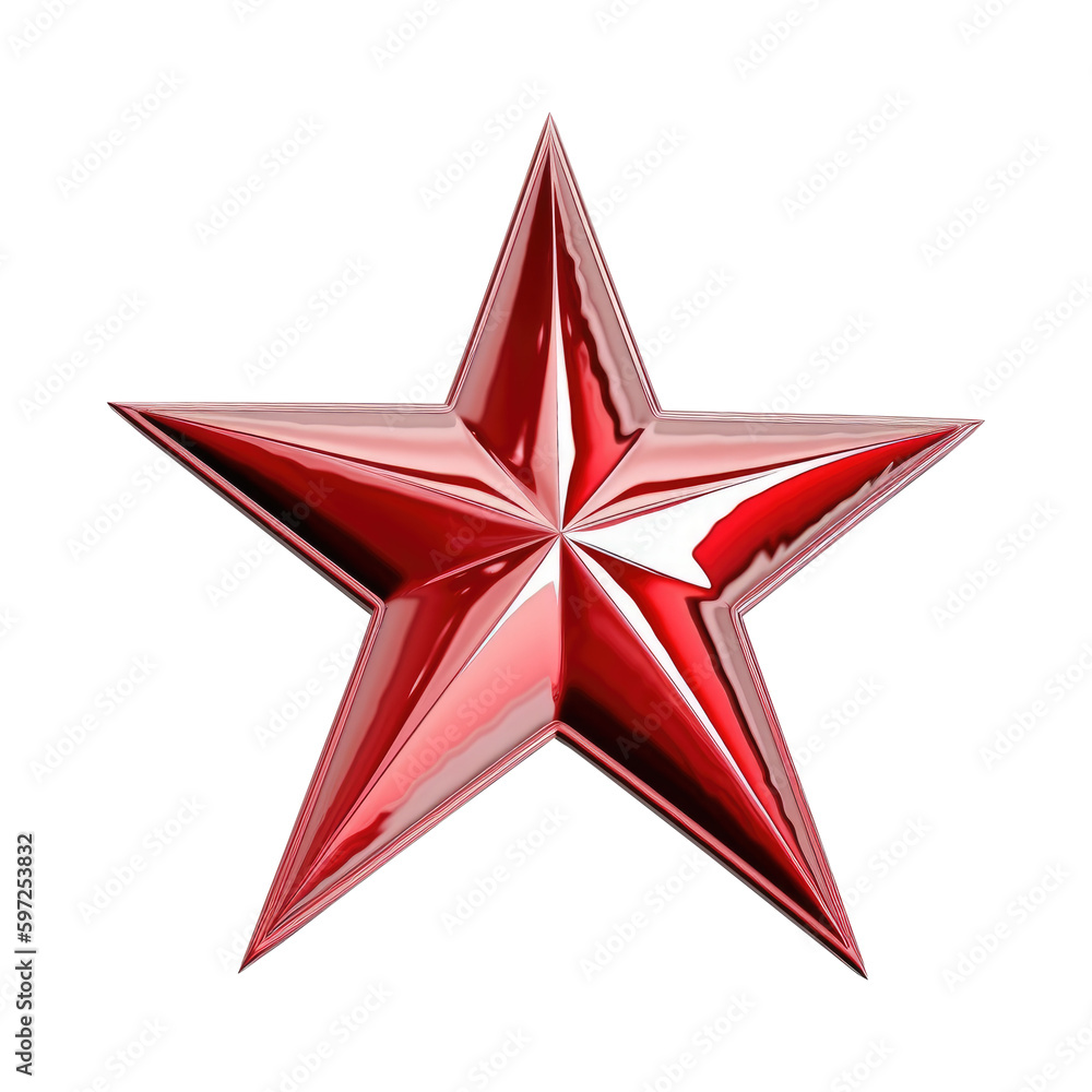 Red Star on transparent background. PNG, ai Stock Illustration | Adobe ...