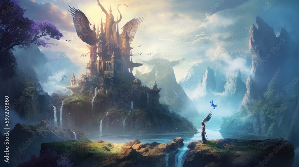 Fantasy world inspired by mythology, complete with magical creatures ...