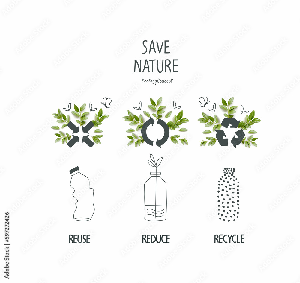 Protect the World from pollution concept. Hand drawn cartoon sketch of ...