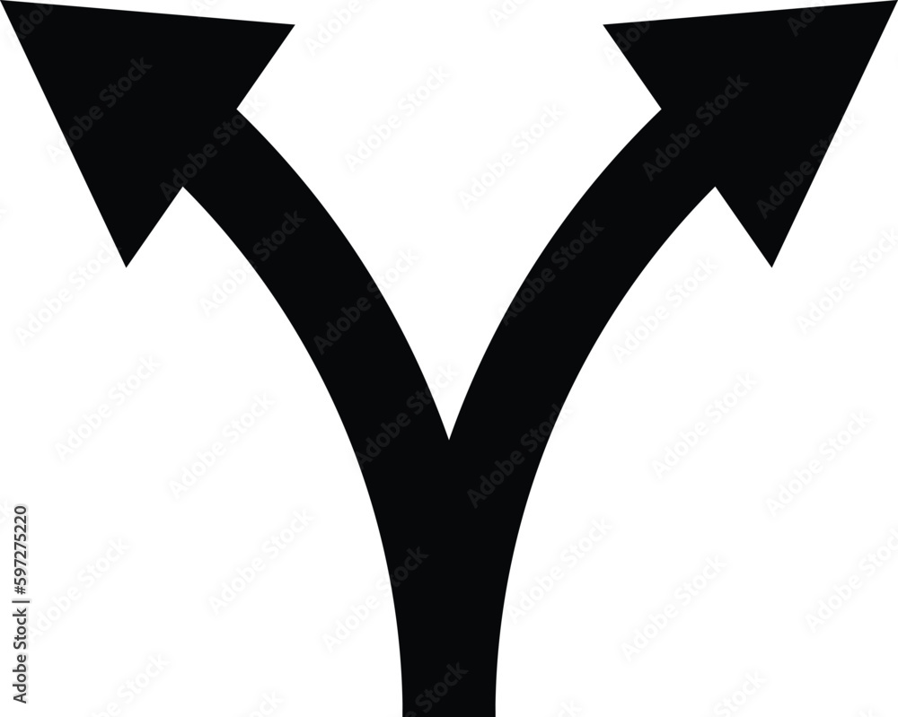 two arrows icon symbol vector isolated on white background . two way ...