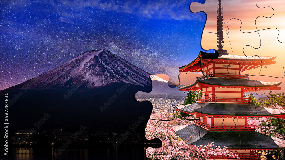 Puzzle Transitions Stock Template | Adobe Stock