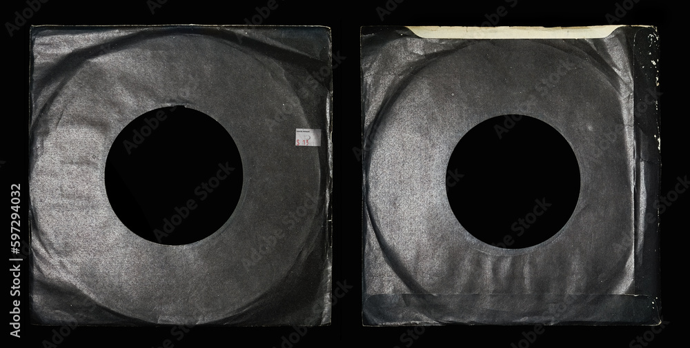 Vinyl Record Inner Paper Sleeves mockup Stock Photo | Adobe Stock