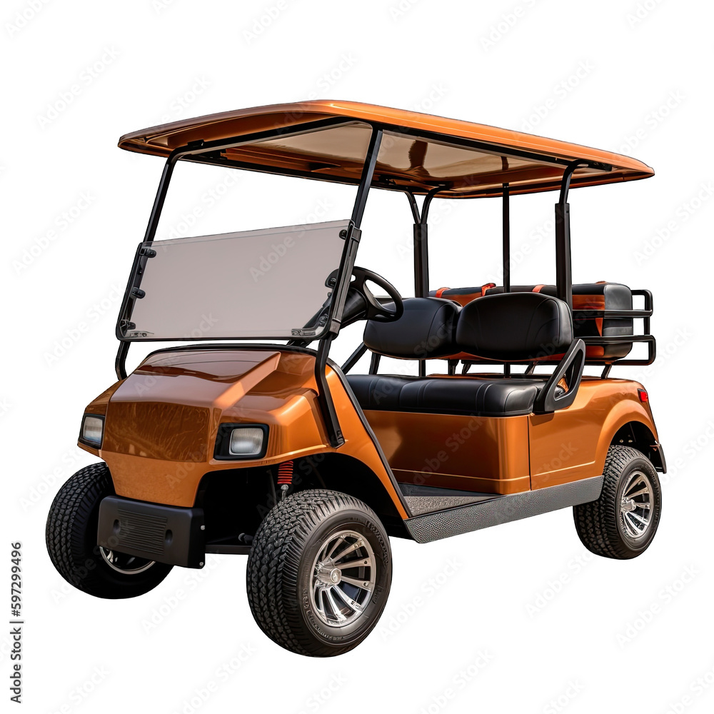golf cart on transparent background png Stock Illustration | Adobe Stock