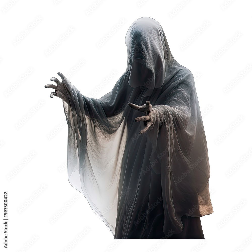 Poster A ghost with a black robe, transparent background png ...