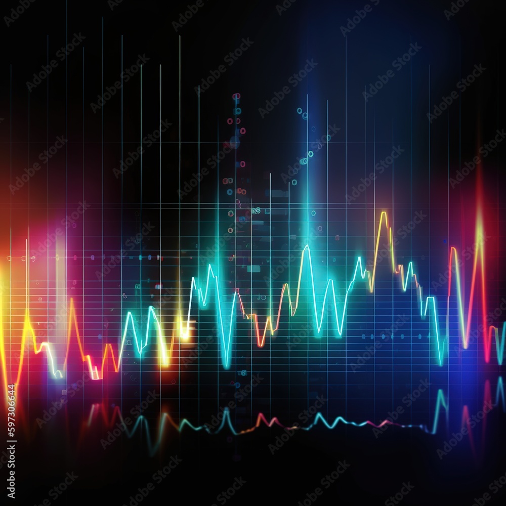 Chart of business data graph diagram and growth financial graphic ...