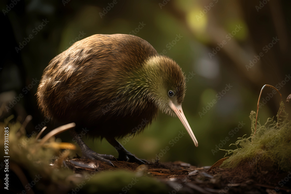 Kiwi (New Zealand) - Flightless bird, native to New Zealand, with a ...