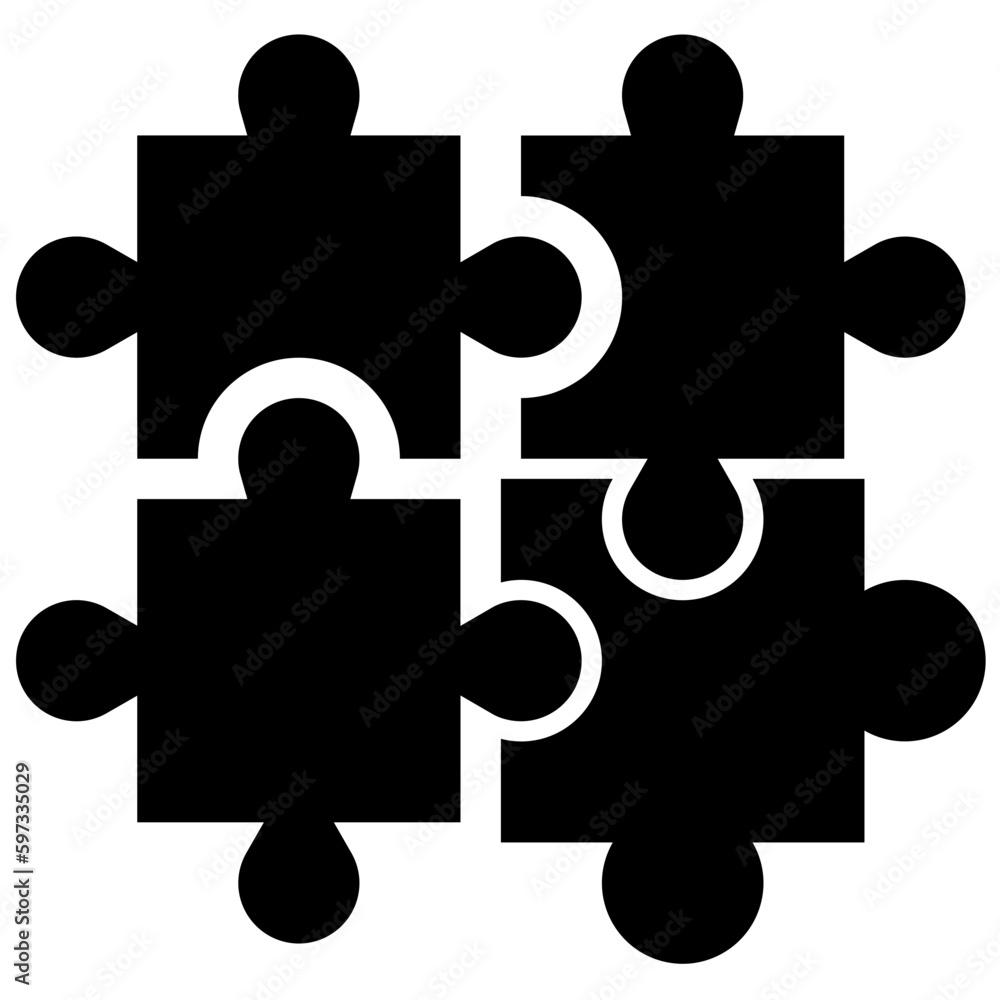 The Puzzle icon represents problem-solving or challenges, commonly used ...