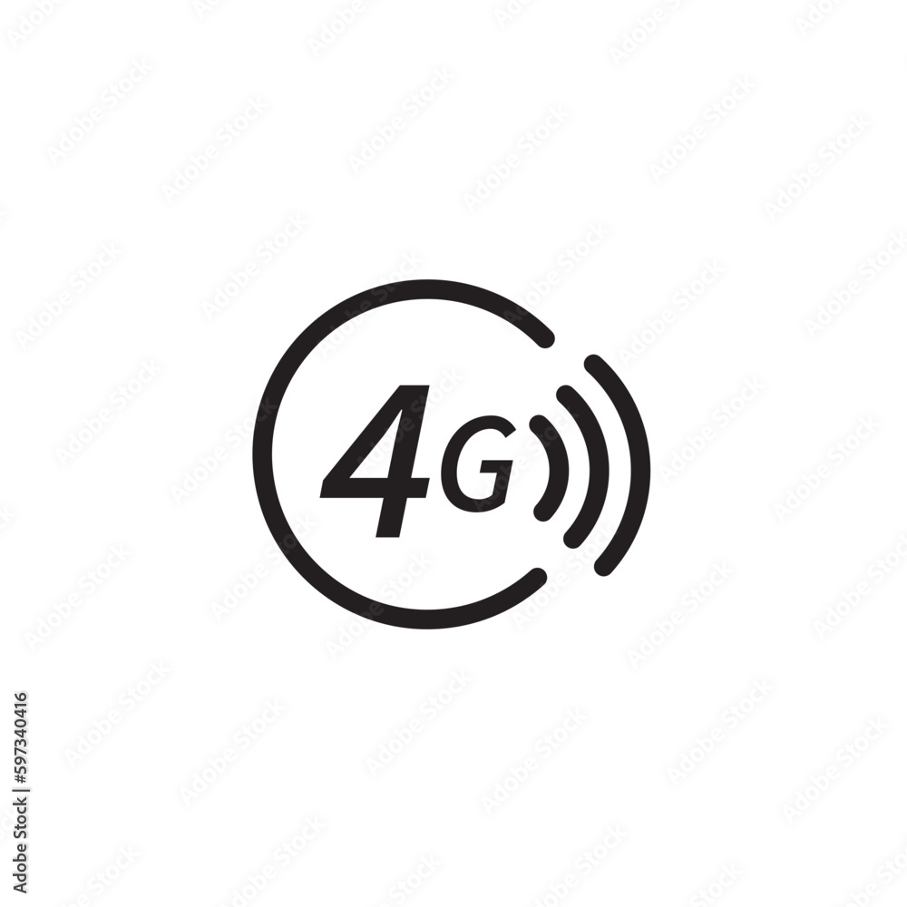 4G icon symbol vector internet icon svg for banner logo web design icon ...