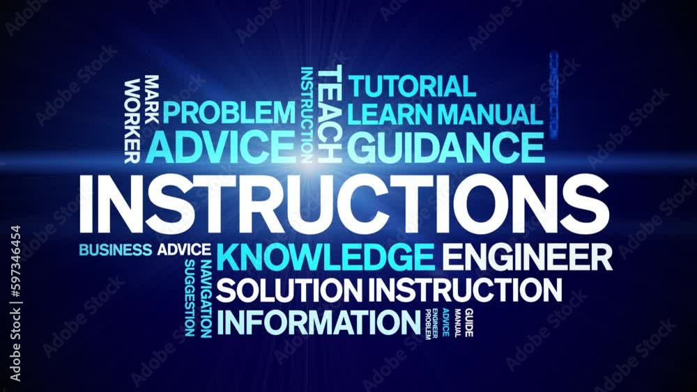 instructions animated tag word cloud;text design animation kinetic ...