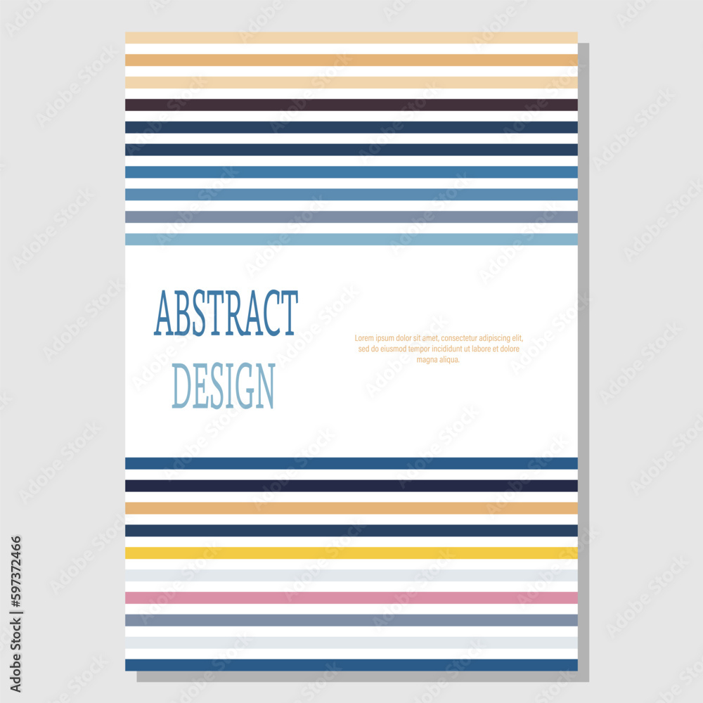 Colored parallel lines. The idea for the design of title pages, covers ...