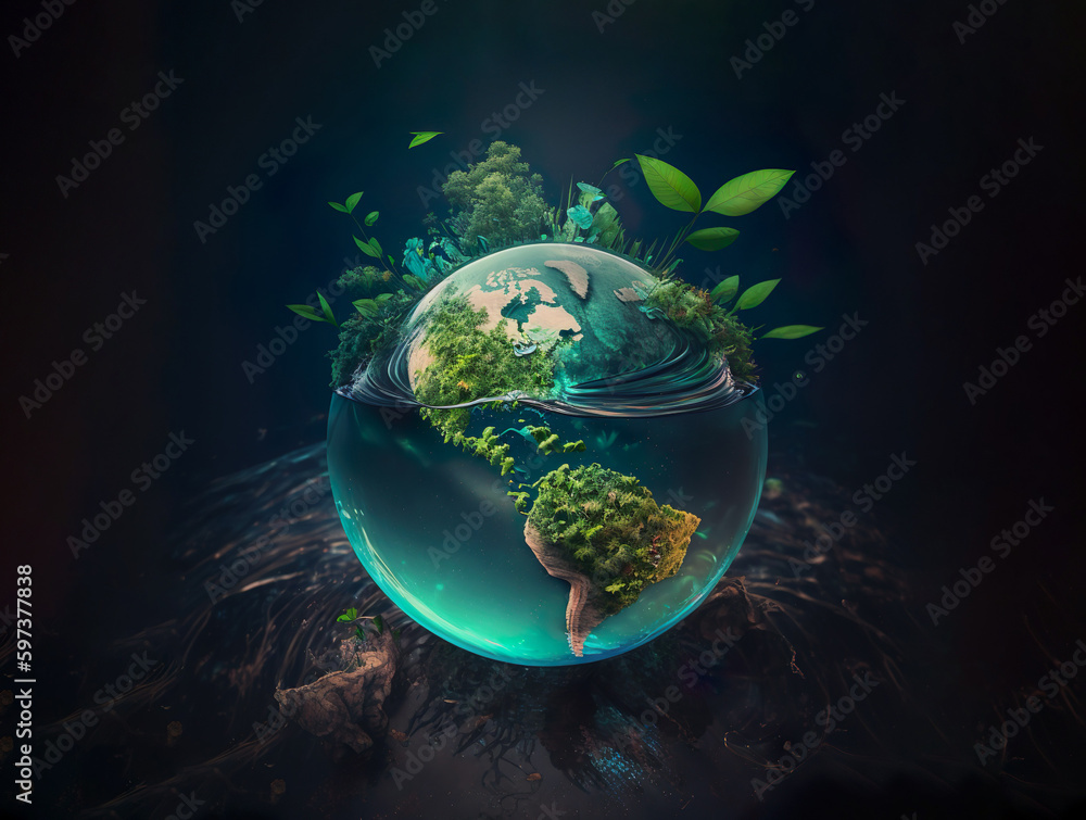 Earth day save earth environment concept Generative AI Stock ...