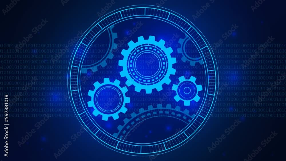 Gear wheels. Cogs and gears wheel mechanisms wireframe. Engineering or ...