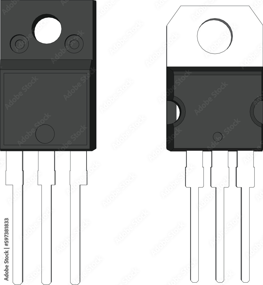 Transistor 3D Vacter. Transistor is a semiconductor device used to ...
