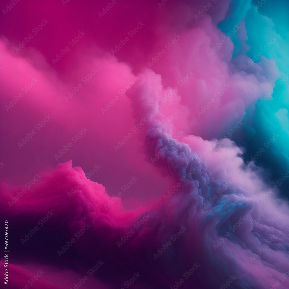 Fog texture. Colored haze. A mixture of colors and water. Mysterious ...