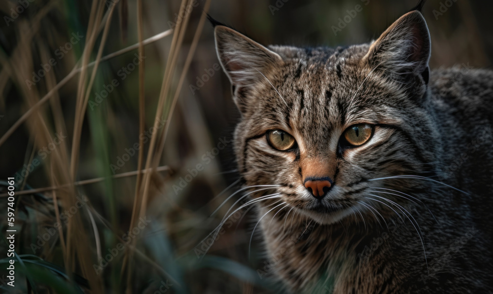 ภาพประกอบสต็อก Geoffroy’s cat, small wild feline native to South ...