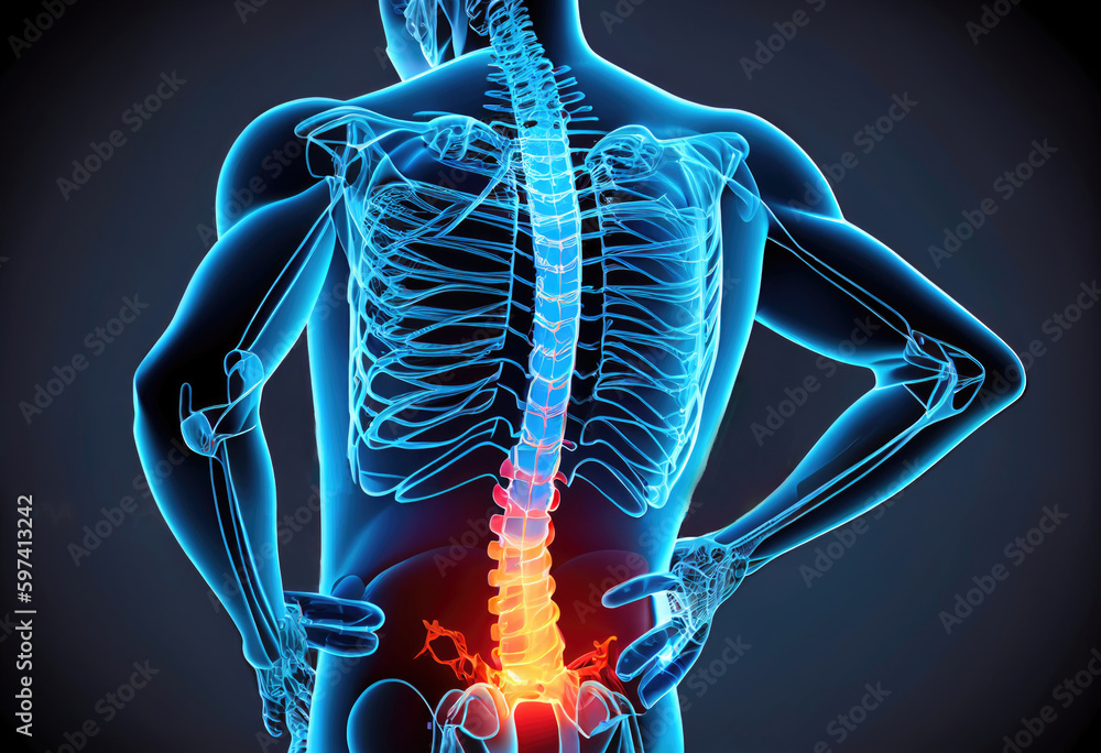 Back pain: A common problem with many solutions - Generative AI Stock ...